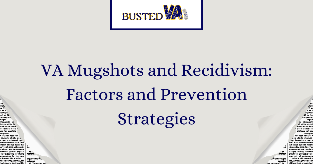 VA Mugshots and Recidivism: Factors and Prevention Strategies